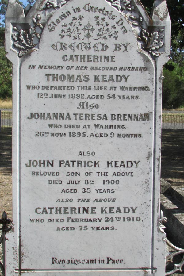 Mysterious Family Relationship – Keady Family in Victoria